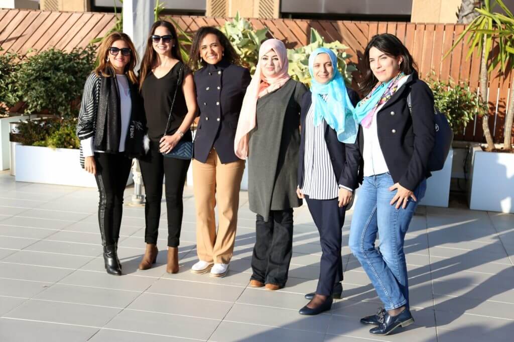 Nezha Larhrissi, Salima Kaissi, Samia Elhanchy, Sofia Ghacham and Salma El Aimani — TechWomen