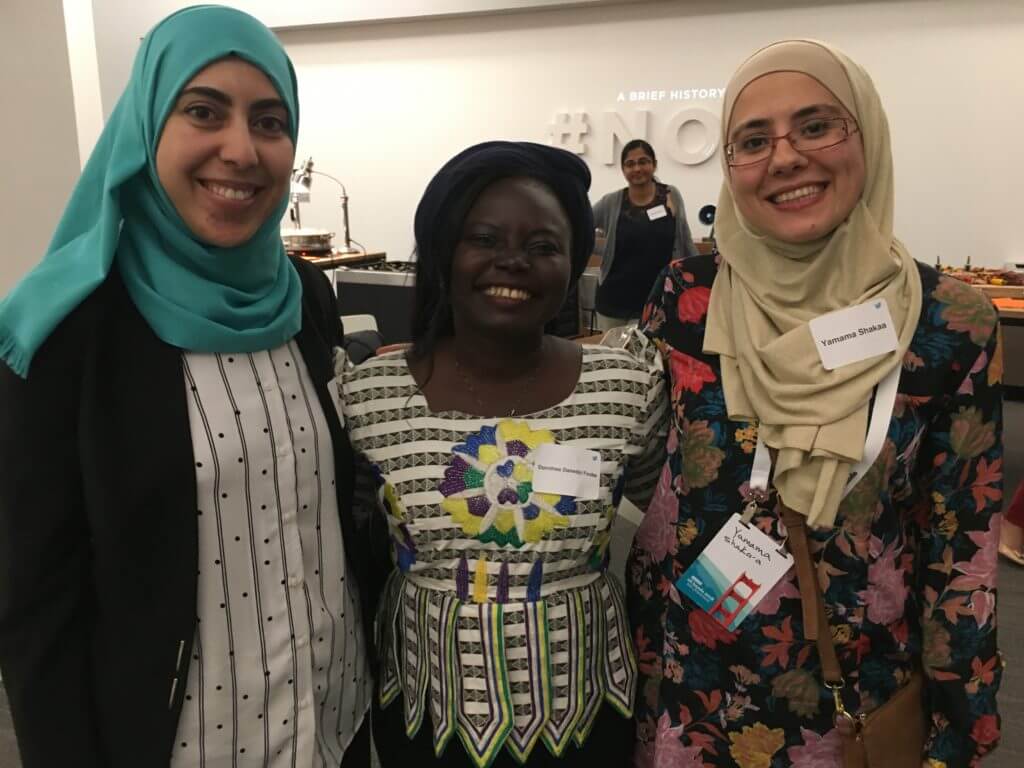 Ayah Soufan, Yamama Shaka’a and Dorothée Danedjo Fouba — TechWomen